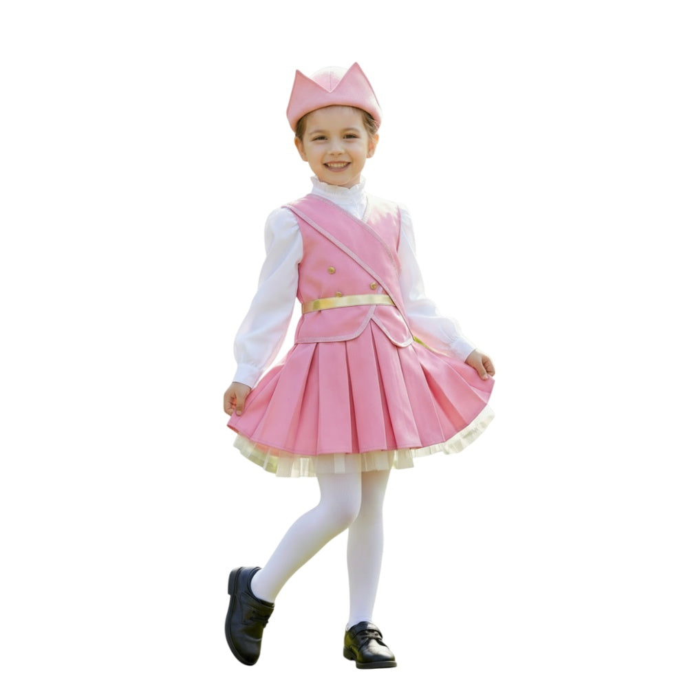 Déguisement Fille Wicked Glinda Tenue Rose et Blanche Costume d'Hallow ...