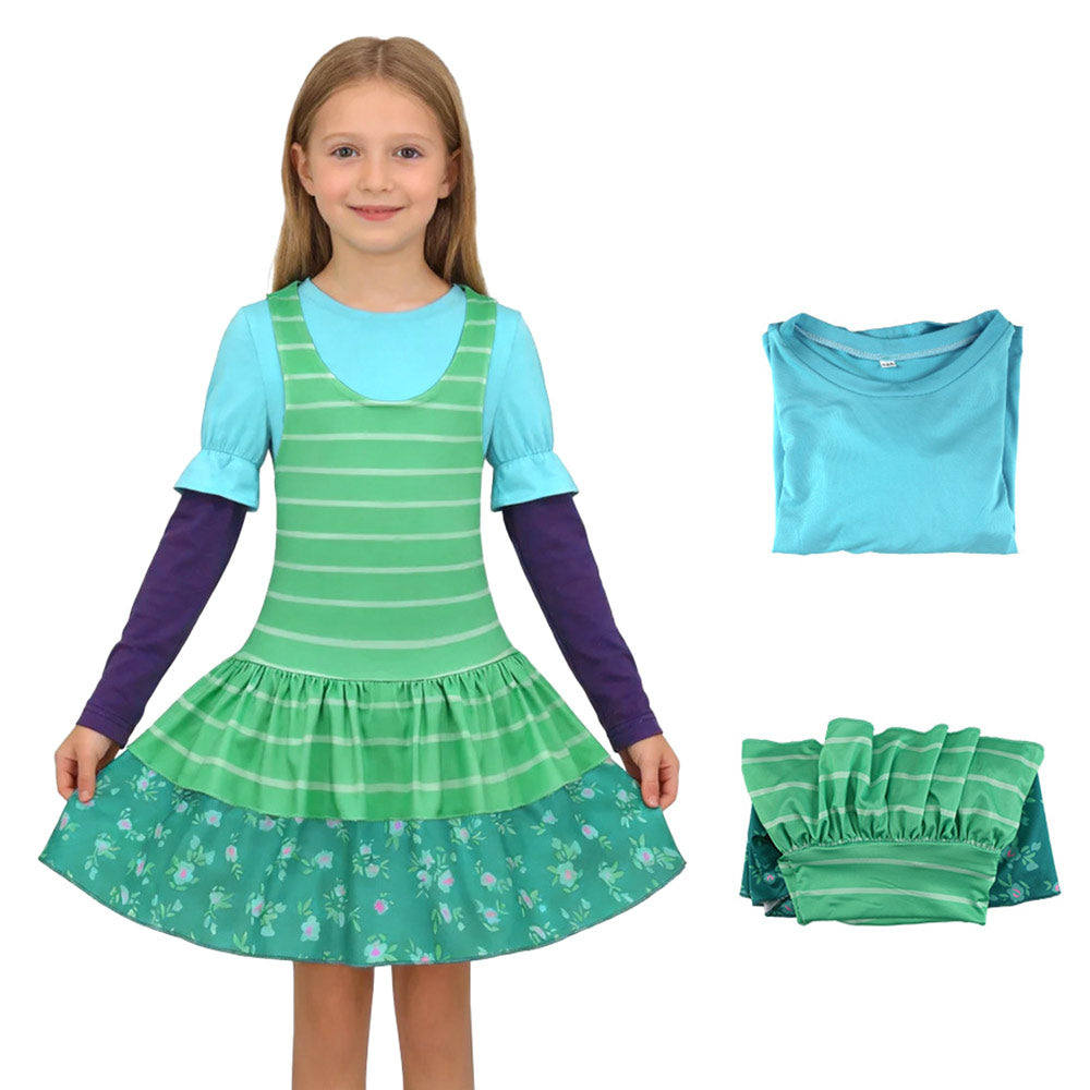 Déguisement Bonnie Robe Verte Enfant Costume de Film pour Halloween ...