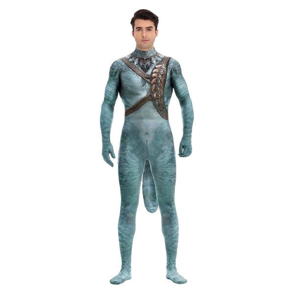Déguisement Adulte Avatar Jake Sully Combinaison Verte/Rouge Costume d ...