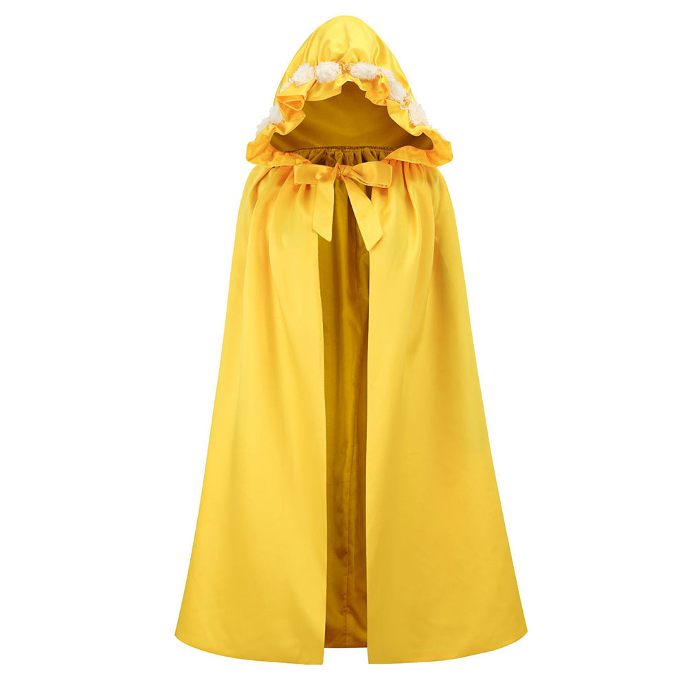 Déguisement Enfant La Belle et la Bête La Belle Cape à Capuche Jaune C ...