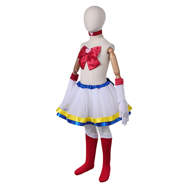 Déguisement Enfant Sailor Moon Usagi Tsukino Jupe Ensemble en 5 Pièces ...