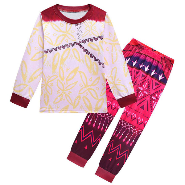 Déguisement Enfant Vaiana 2 Vaiana Pyjama Tenue Costume d'Halloween ...