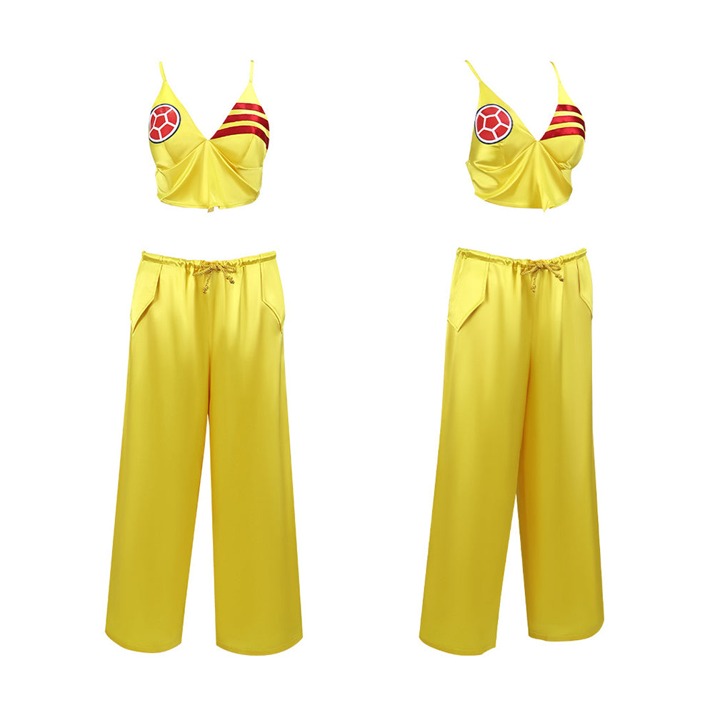 Déguisement Jaune de Pom-Pom Girls sur le Thème de la Coupe du Monde F ...