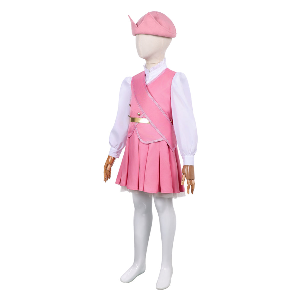 Déguisement Fille Wicked Glinda Tenue Rose et Blanche Costume d'Hallow ...